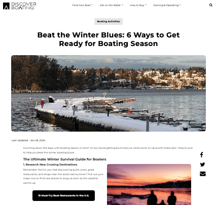 Discover Boating Website Content Highlights Boat Show Experiences ...