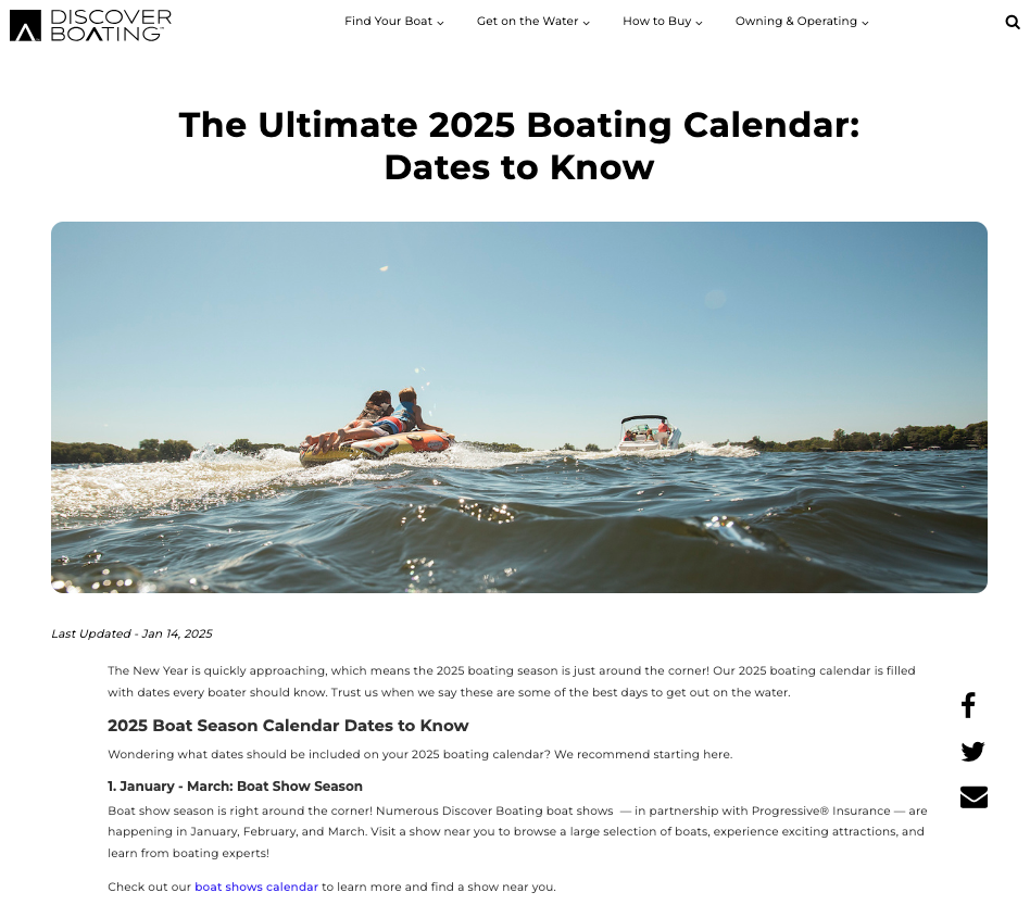 Boating Resources for Audience Engagement - Marine Retailers Association